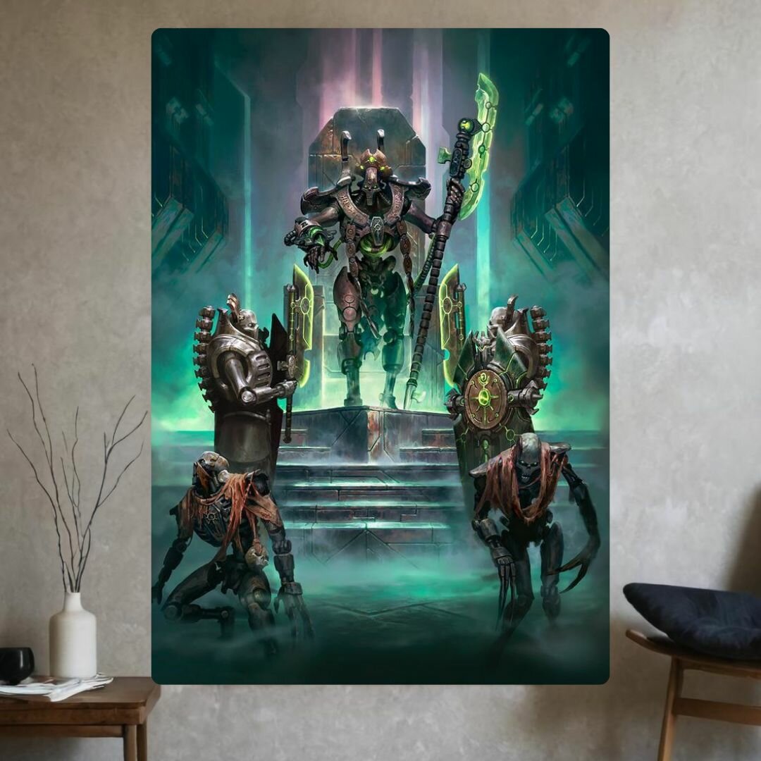 Картина на металле Некроны, Warhammer 40 000, 20*30см