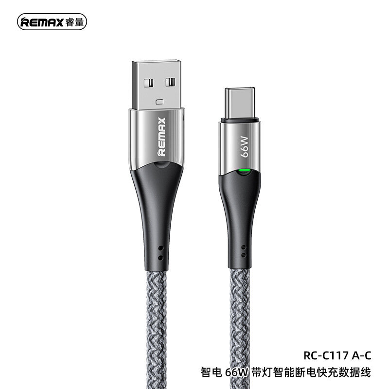 Кабель для зарядки мобильного телефона REMAX 100W с интеллектуальным отключением, сверхбыстрая зарядка, совместимый с Apple 15 и Huawei