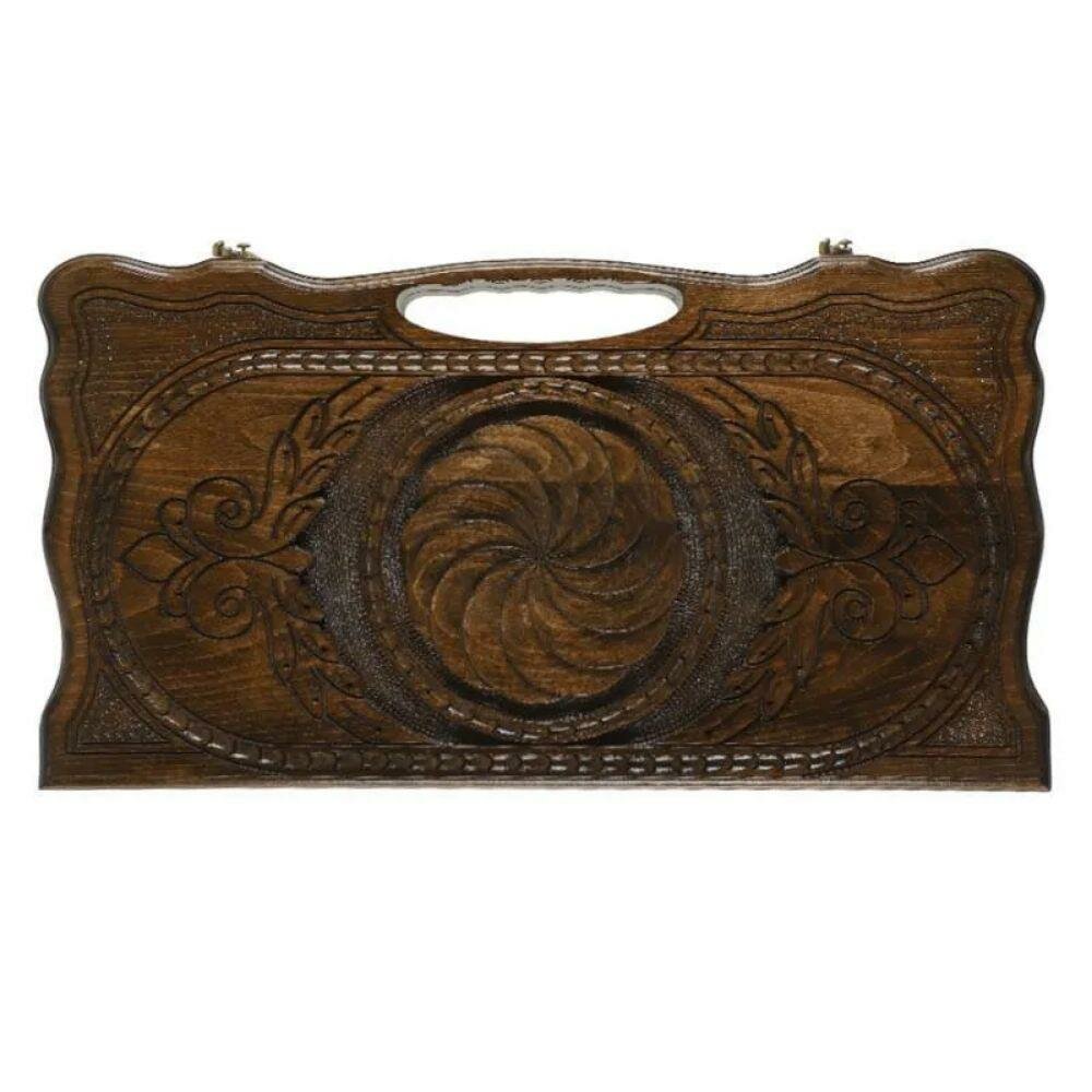 Нарды и шашки резные Бесконечный полет 50 х 53 см бук Армения 62396 Haleyan