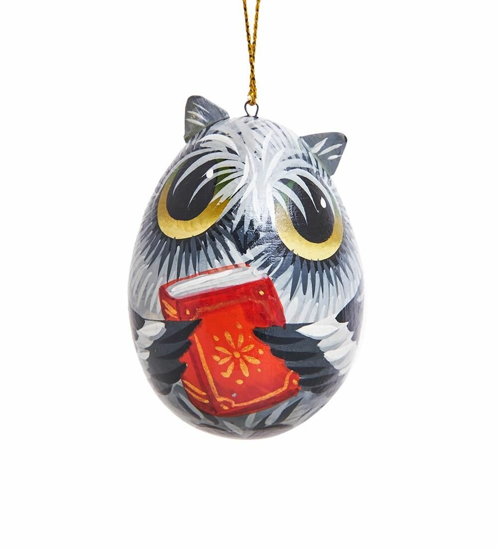 Подвеска-яйцо "Сова" МР-28/8-E Народные промыслы Дерево липа, краски, лак