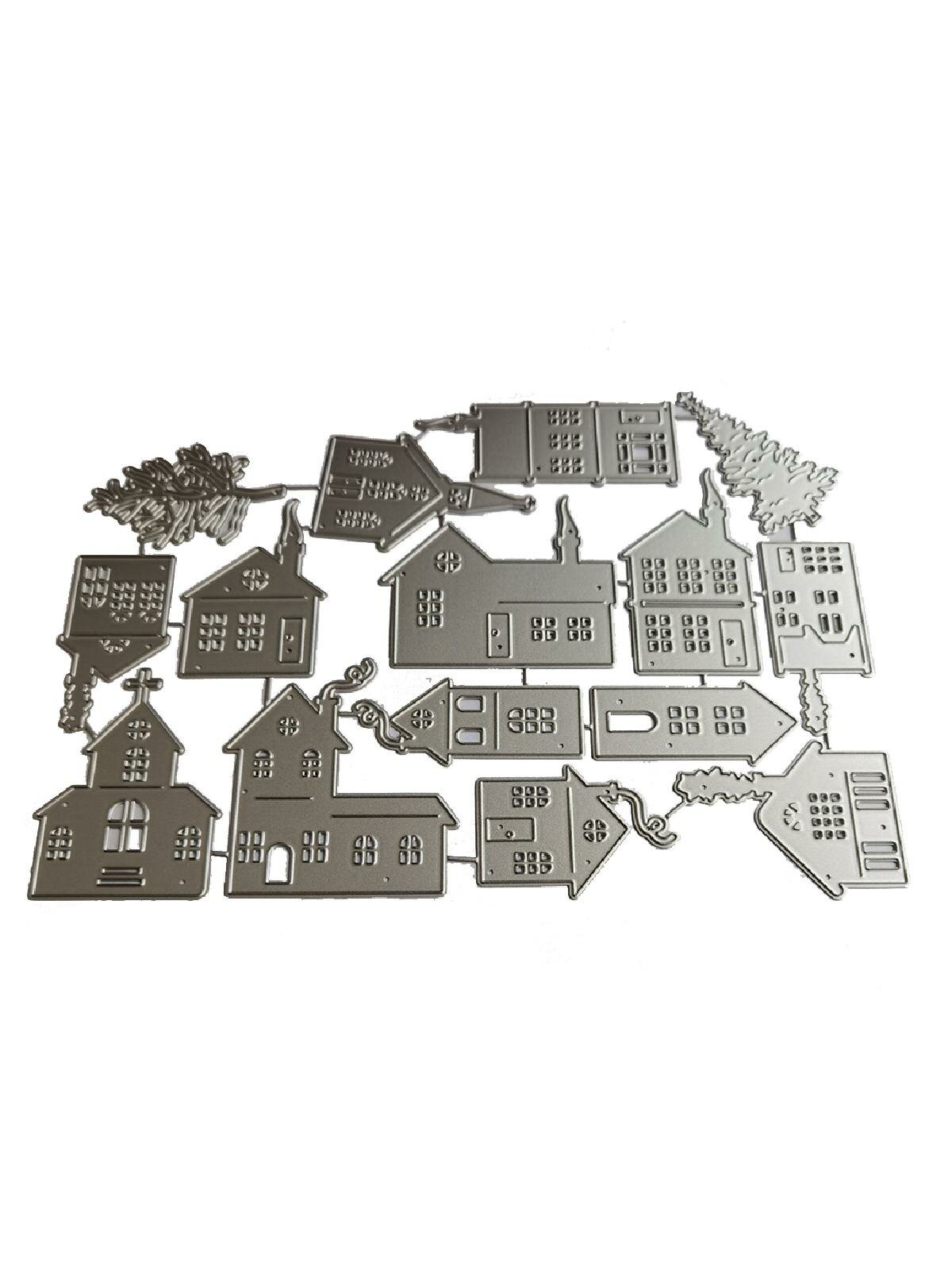 Дом Дерево Металлические Режущие Штампы Трафарет Высечки DIY Альбом Для Скрапбукинга Бумажная Карточка Тиснение Шаблон Плесень Ремесло Украшения