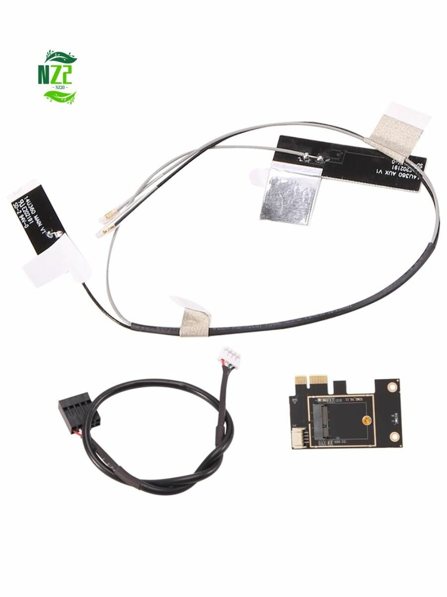 (D R I T) M.2 Wi-Fi адаптер M2 NGFF Key a E To Pci Express PCI-E 1X Поддержка беспроводной сетевой карты 2230 совместим с AX200 9260AC 8265AC