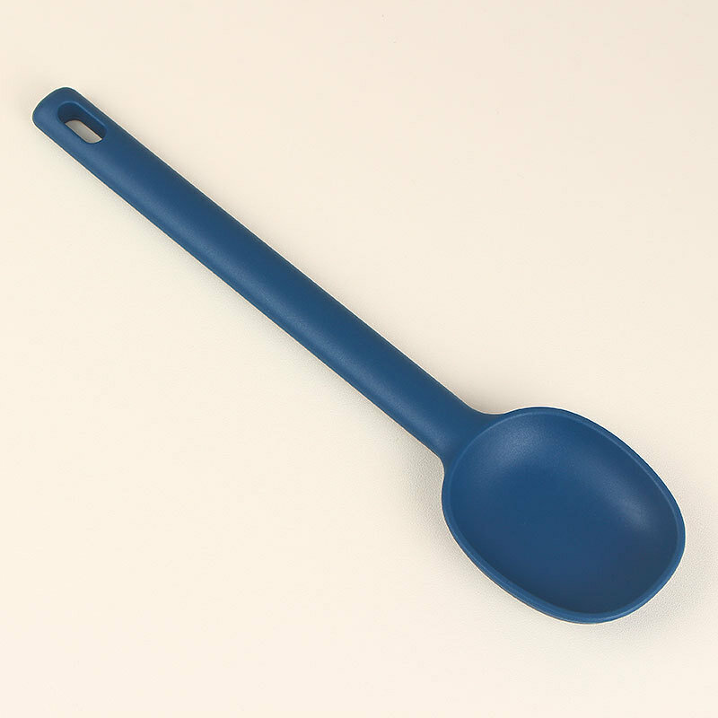 Силиконовая однокомпонентная лопатка для салата с полным покрытием, устойчивая к высоким температурам, прочная и легко