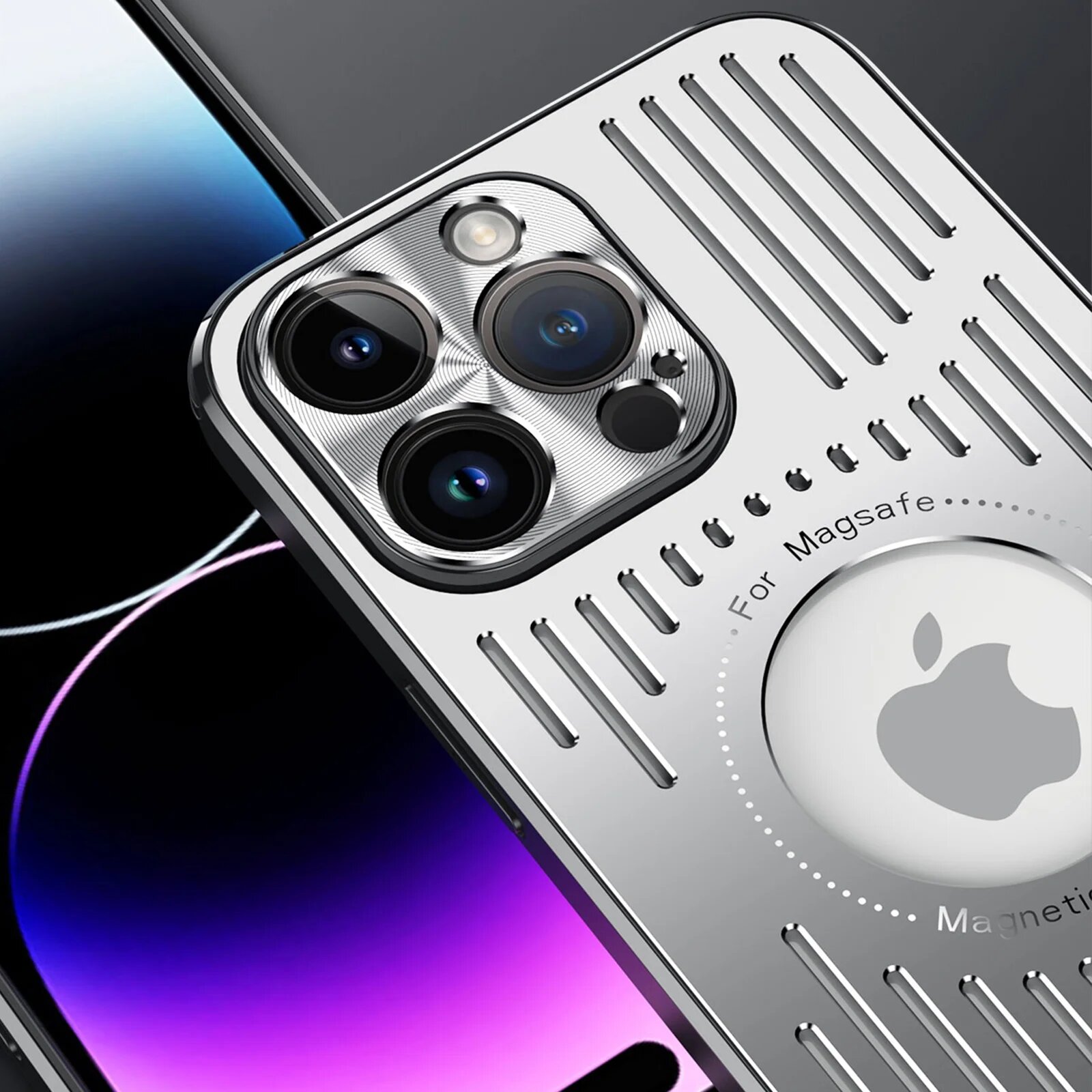 Алюминиевый ударопрочный чехол с теплоотводом для iPhone 16, 15, Pro Max, 14, 13, 12, 11. Прочный защитный чехол./