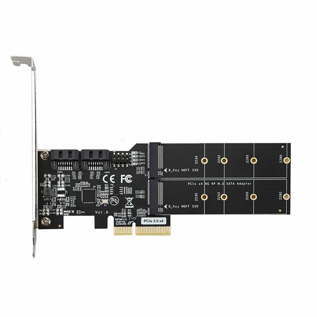 Адаптер M.2 SATA SSD на PCIe 3.0
