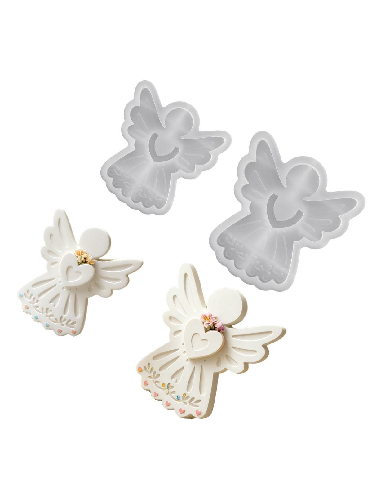 Силиконовая форма в виде крыла ангела для проектов украшения дома ручной работы