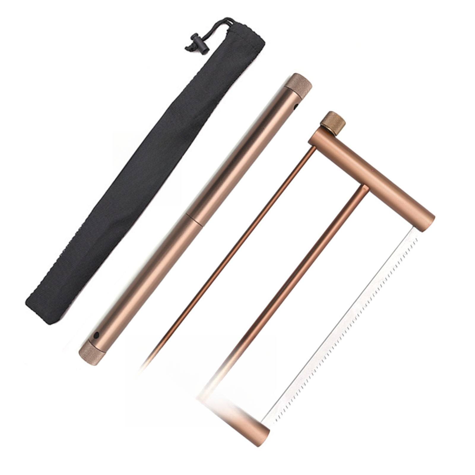 Ручной пила сварная из алюминиевого сплава и нержавеющей стали, складывающаяся, портативная, миниатюрная для огорода и плотницства, для садоводства, отдыха на открытом воздухе и выживания, с чехлом, цвет: черный/серый/зеленый/шампанское (выбор), размер