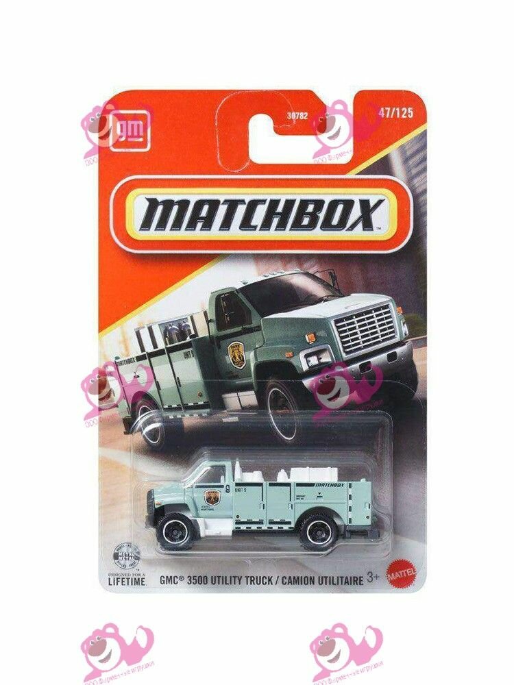 Машинка Matchbox Toys 1:64 Scale Die-Cast Basic Car 30782 GMC 3500 Utility Truck