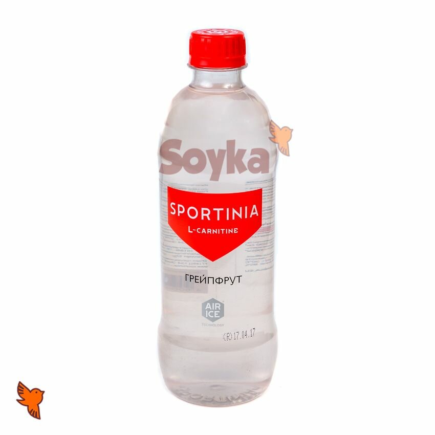 Спортивный пребиотический напиток L-Carnitine Грейпфрут Sportinia, 500мл
