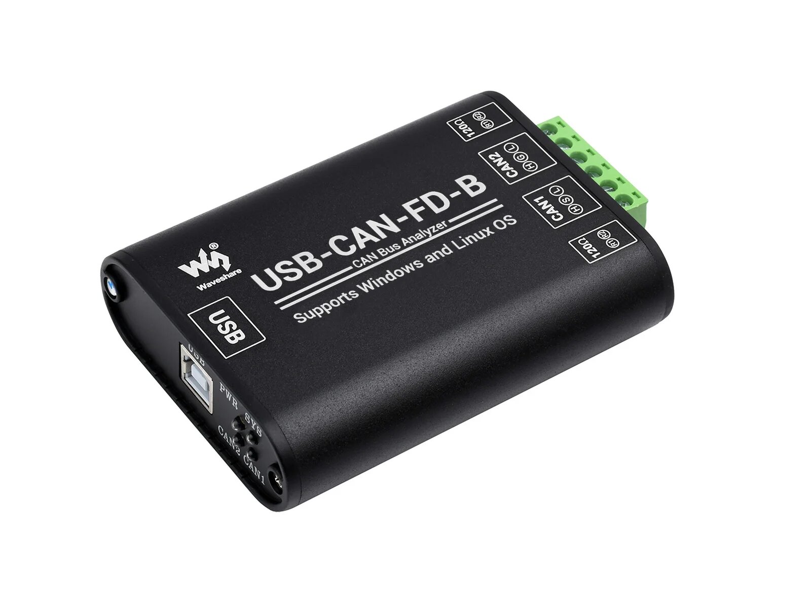 Адаптер промышленного класса USB-CAN FD, анализатор данных шины CAN/CAN FD, интерфейсная карта связи шины для автомобильных испытаний