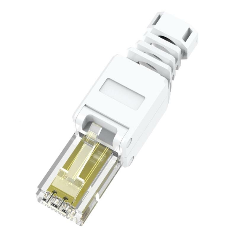 Коннектор RJ45 Cat6 без обжима белый
