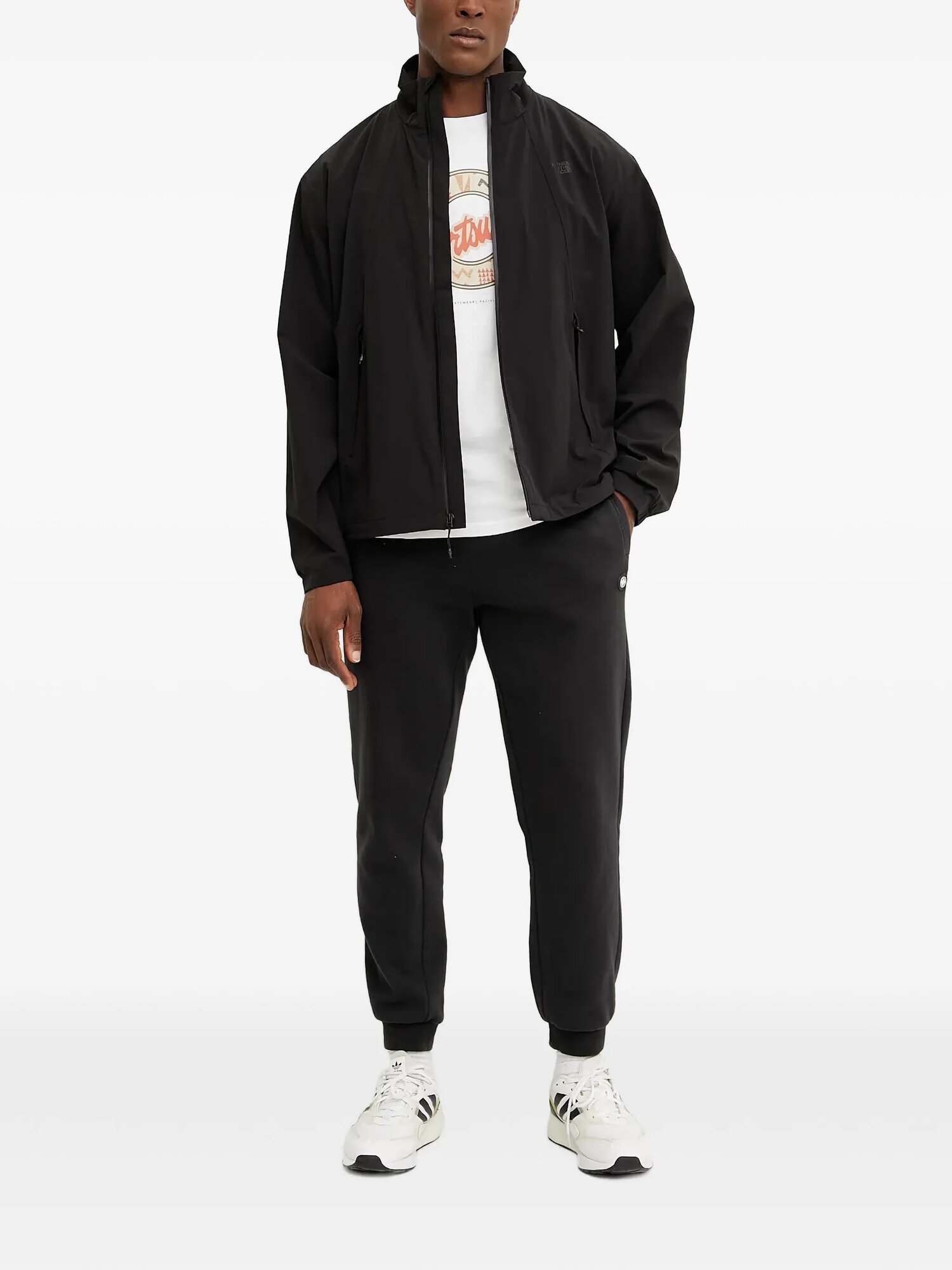 Куртка The North Face Zip funnel-neck jacket, размер L, black/black — фото 1