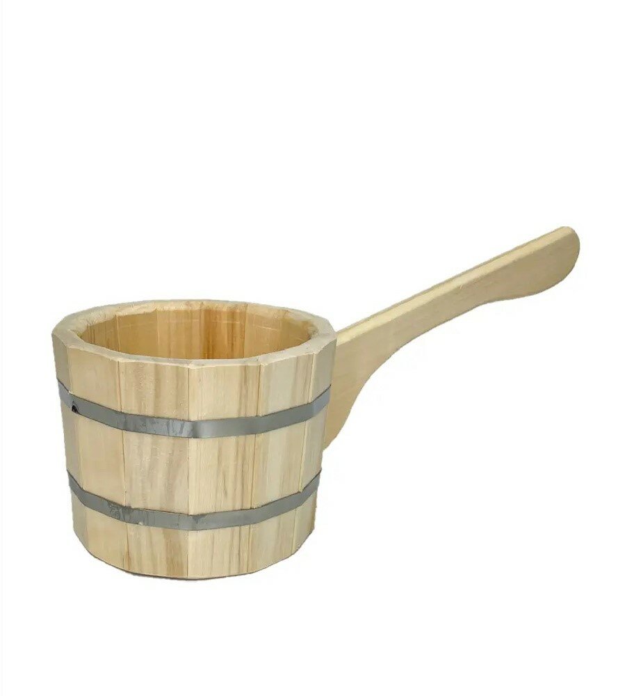 Ковш черпак бондарный С горизонт РУЧ 1.5Л (липа) "бацькина баня"