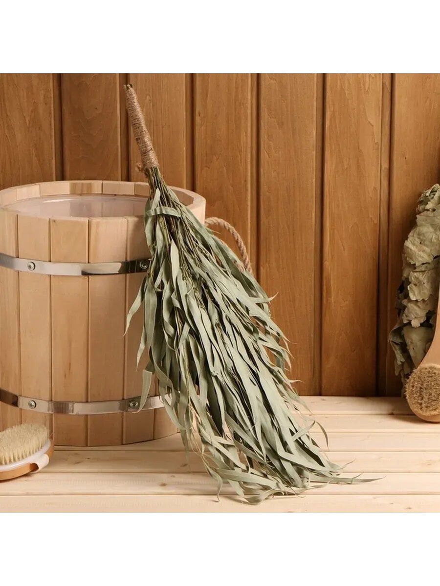 Эвкалиптовый банный веник в еврослоте