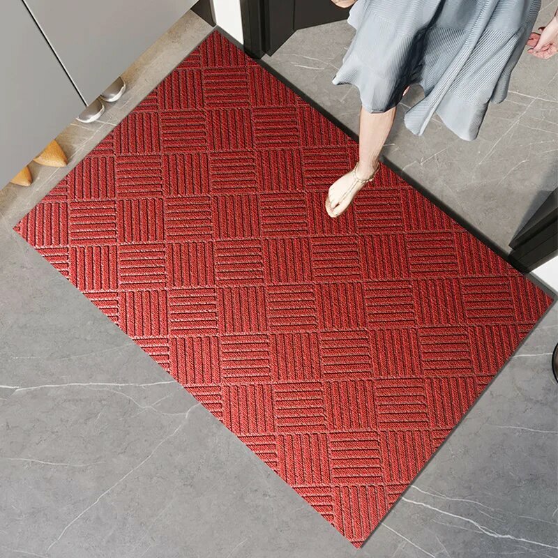 Противоскользящие резиновые коврики из полипропилена Красный, 80x120cm, wine red