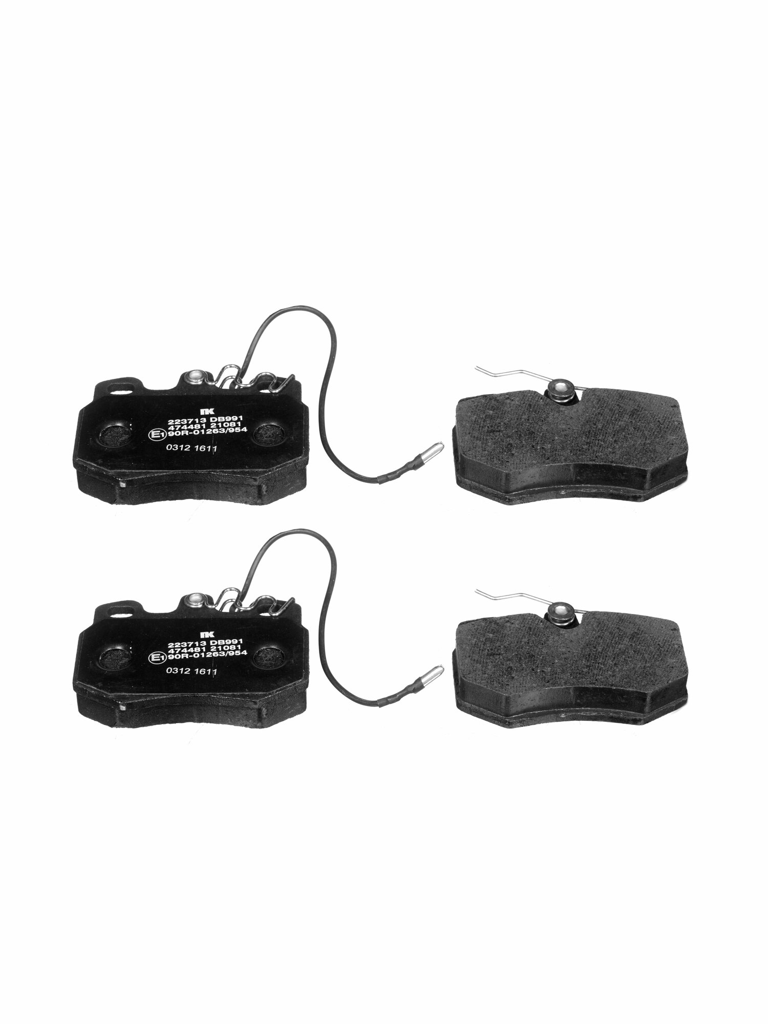 Колодки тормозные дисковые передние NK (223713)