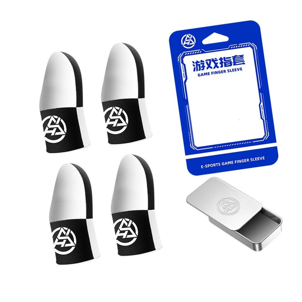 Гибкие перчатки для гейминга с проветриваемой тканью, 4 шт, Черно-белый