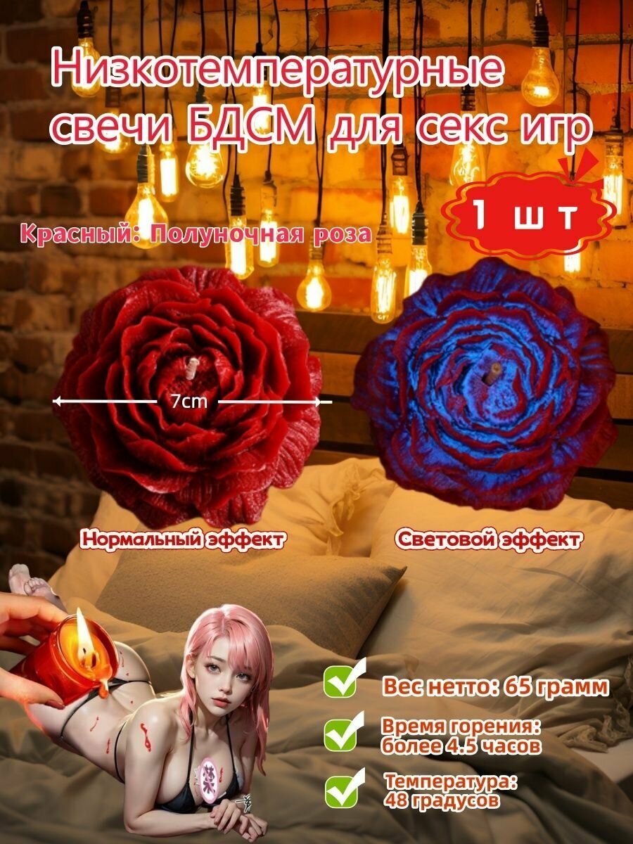 Низкотемпературные свечи БДСМ для секс игр +18