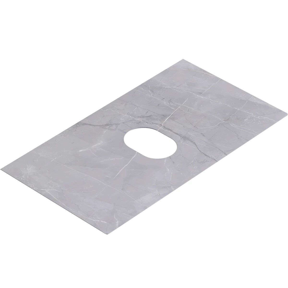 Столешница 80 см Aqwella Geometria STG814X476GS серый мрамор