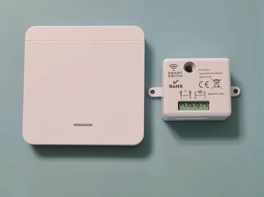 Беспроводной выключатель света радиовыключатель одноклавишный дистанционный