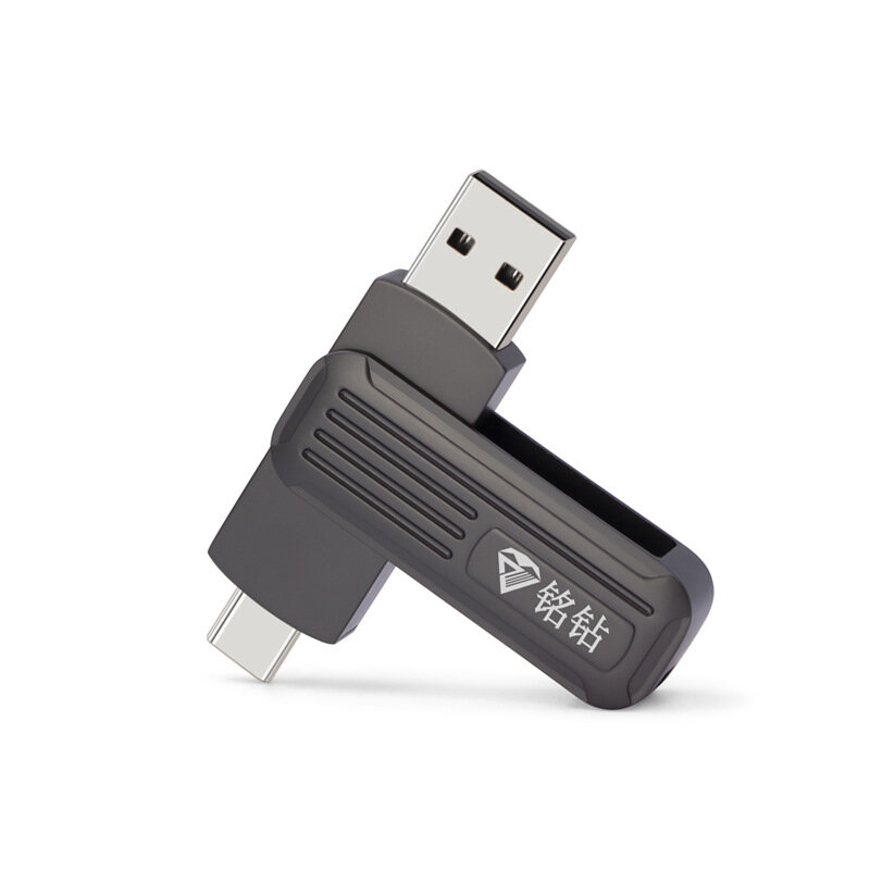 USB-накопитель для мобильного телефона, двусторонний вращающийся USB-накопитель T-C, большая емкость 128 ГБ, 256 ГБ, USB-накопитель 3.0 для автомобиля, 64 ГБ.
