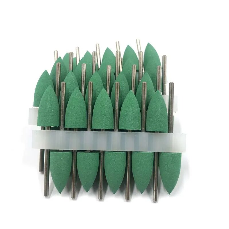 SMT MARATHON Силиконовые полиры 2,35 мм серого и зеленого цвета 50pcs Green