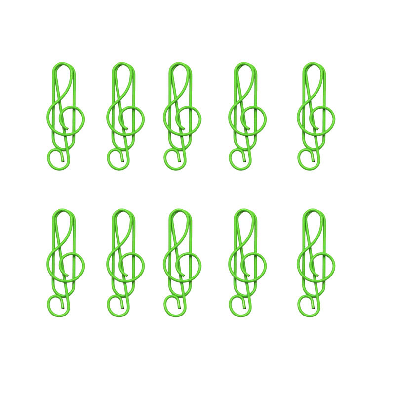 Скрепки в форме скрипичного ключа, 10 шт. / набор фигурных скрепок, скрипичный ключ