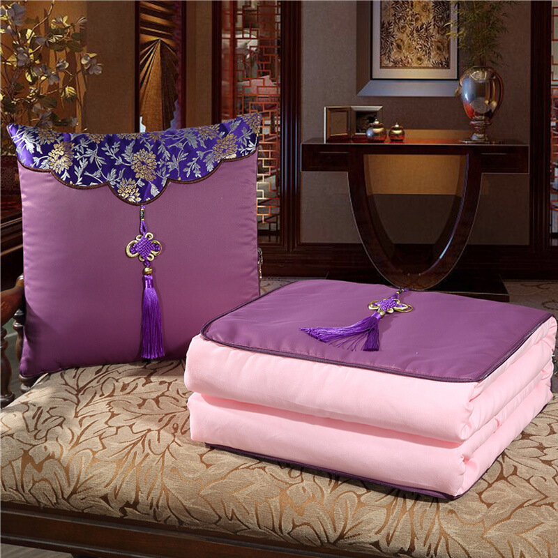 Подушка с вышивкой в китайском стиле, одеяло, подушка для автомобиля, подушка с индивидуальным печатным логотипом, подарочная подушка с китайским узлом
