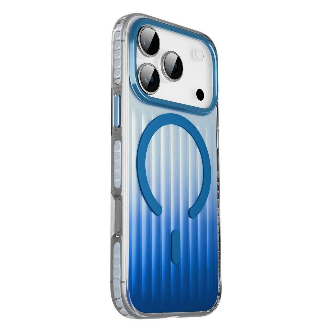 Чехол накладка iPhone 17 Pro 6.3" Gurdini Ocean Case Transparent Blue