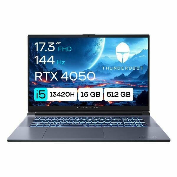 Ноутбук игровой Thunderobot 911 Plus G3 XD/17.3"/Core i5-13420H/16/512/RTX 4050/noOS