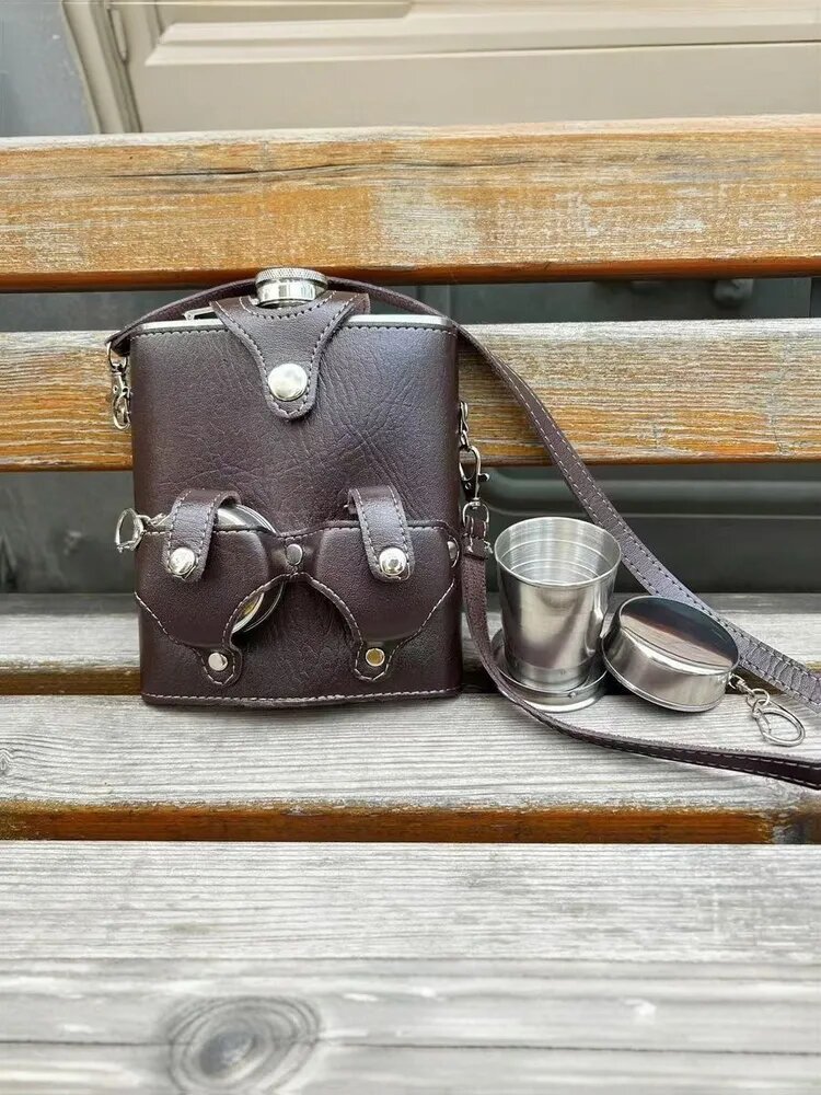 Фляга 500 мл, коричневый