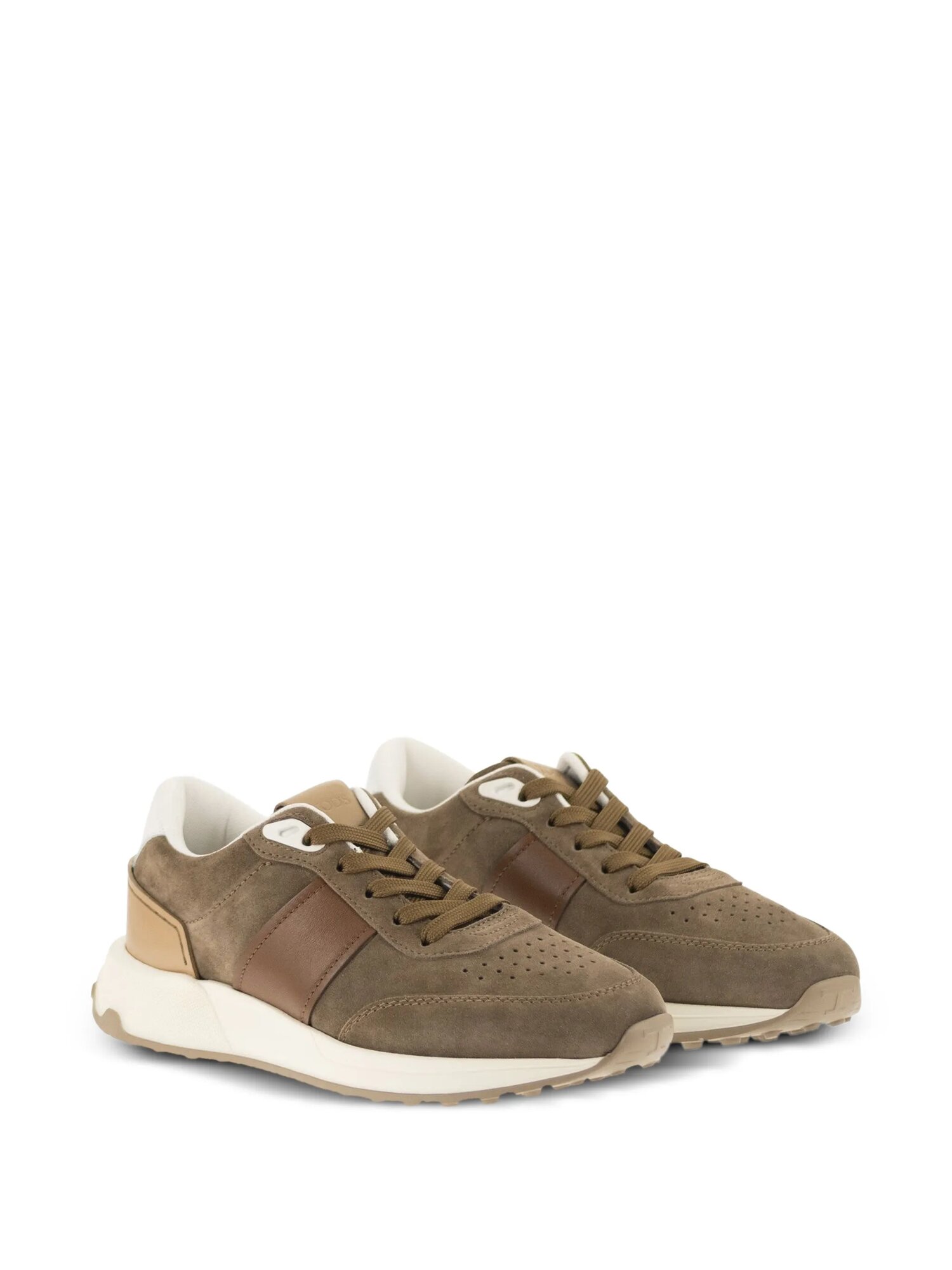Кроссовки Tod's Suede sneakers, размер 6.5, коричневый — фото 1