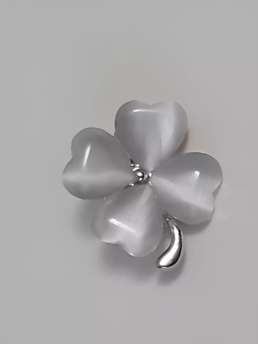 Брошь, кошачий глаз синтетический