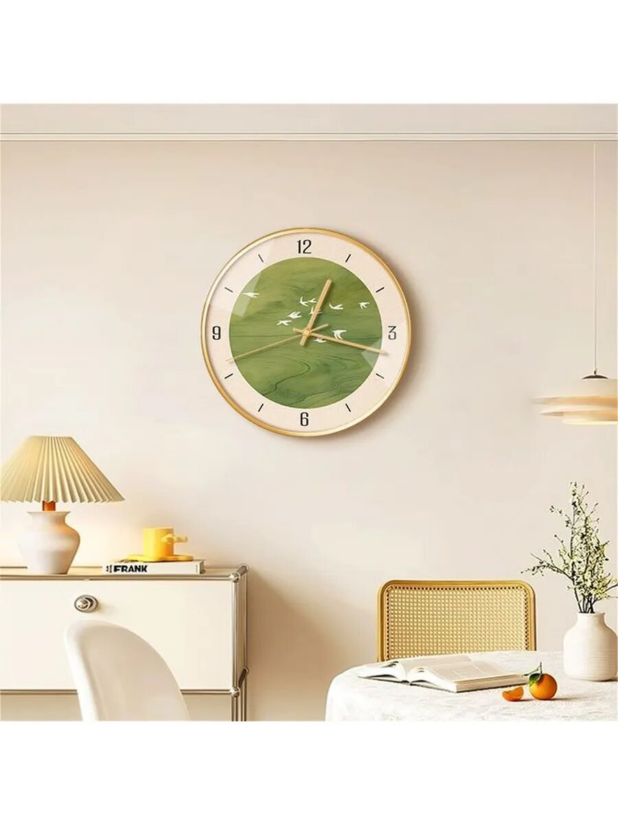 Настенные часы (14 дюймов — Волшебник страны Оз B — золотой)