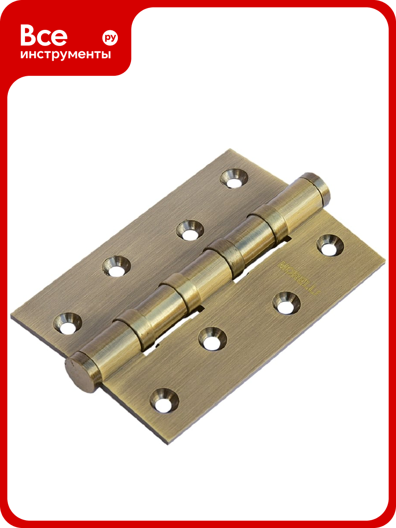 Латунная петля MORELLI MBU 100X70X3-4BB AB цвет-бронза MBU 100X70X3-4BB AB 9010230