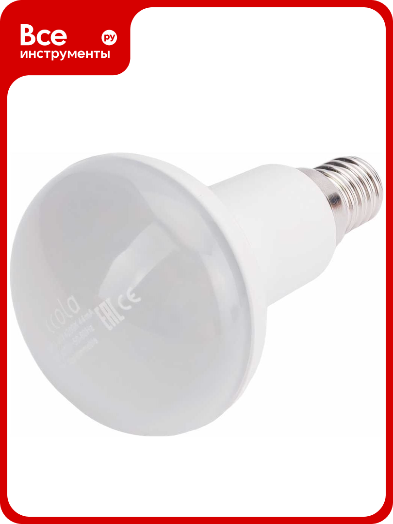 Светодиодная лампа Ecola Reflector R50 LED 5,4W 220V E14 4200K композит 85x50 G4SV54ELC