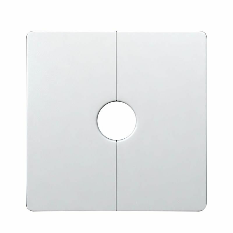 Квадратная фланцевая пластина для труб диаметром 0.47'/0.87'/1.26', Белый - 22mm