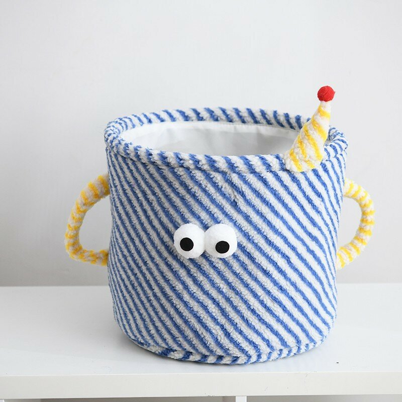 Коробка для хранения с мультяшным дизайном, контейнер для одежды, утолщенная ткань, моющаяся корзина для хранения, органайзер для игрушек, детская коробка