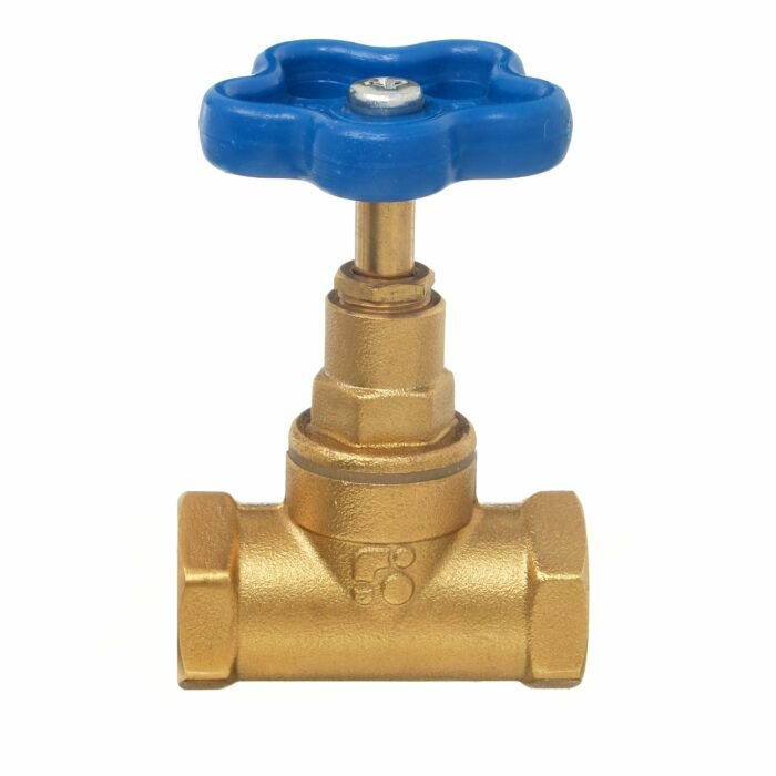 Вентиль латунный DN 20, PN16 запорный муфтовый (Бологовский арматурный завод)
