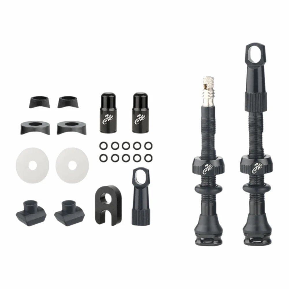 Велосипедные клапаны Presta 40/50/65/80 мм Black 65MM 2pcs FA2