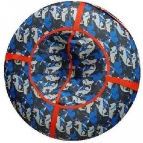 Санки надувные "Ватрушка" D-1,1 м (с рисунком) с молнией