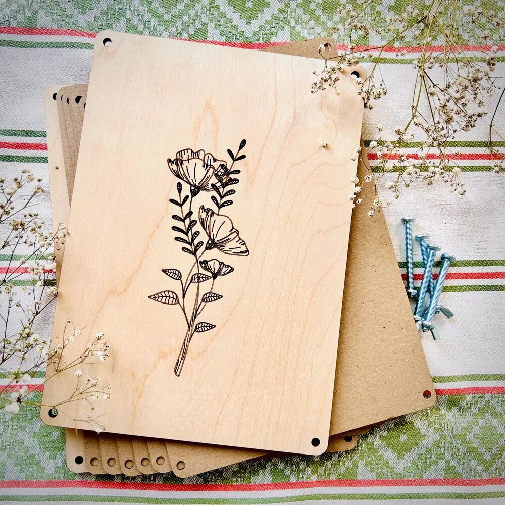 Пресс для гербария из дерева А4