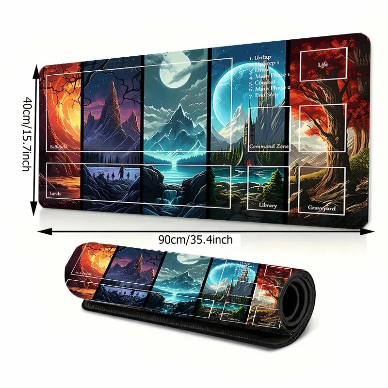 Коврик для мыши The Magic Gathering, забавный дизайн, коврик для мыши MTG TCG, коврик для мыши, офисный настольный коврик для работы, игры, мини-ПК, ноутбук, милый ковер, ковер