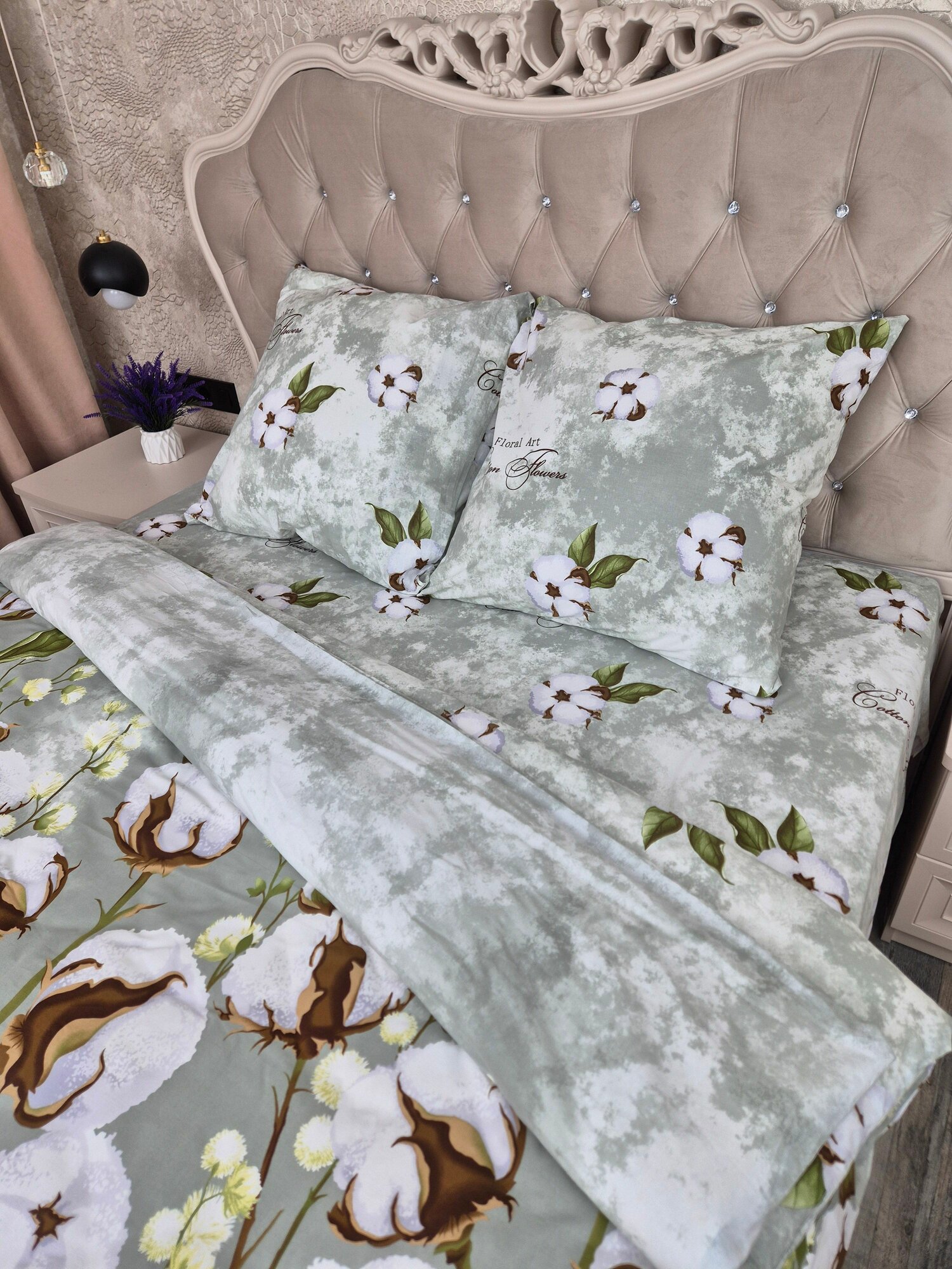 Постельное белье Поплин Евро — фото 1