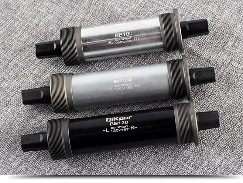 Каретка для электровелосипеда ISO Square сталь 80/90/100/110/120 мм BSA 90X159mm