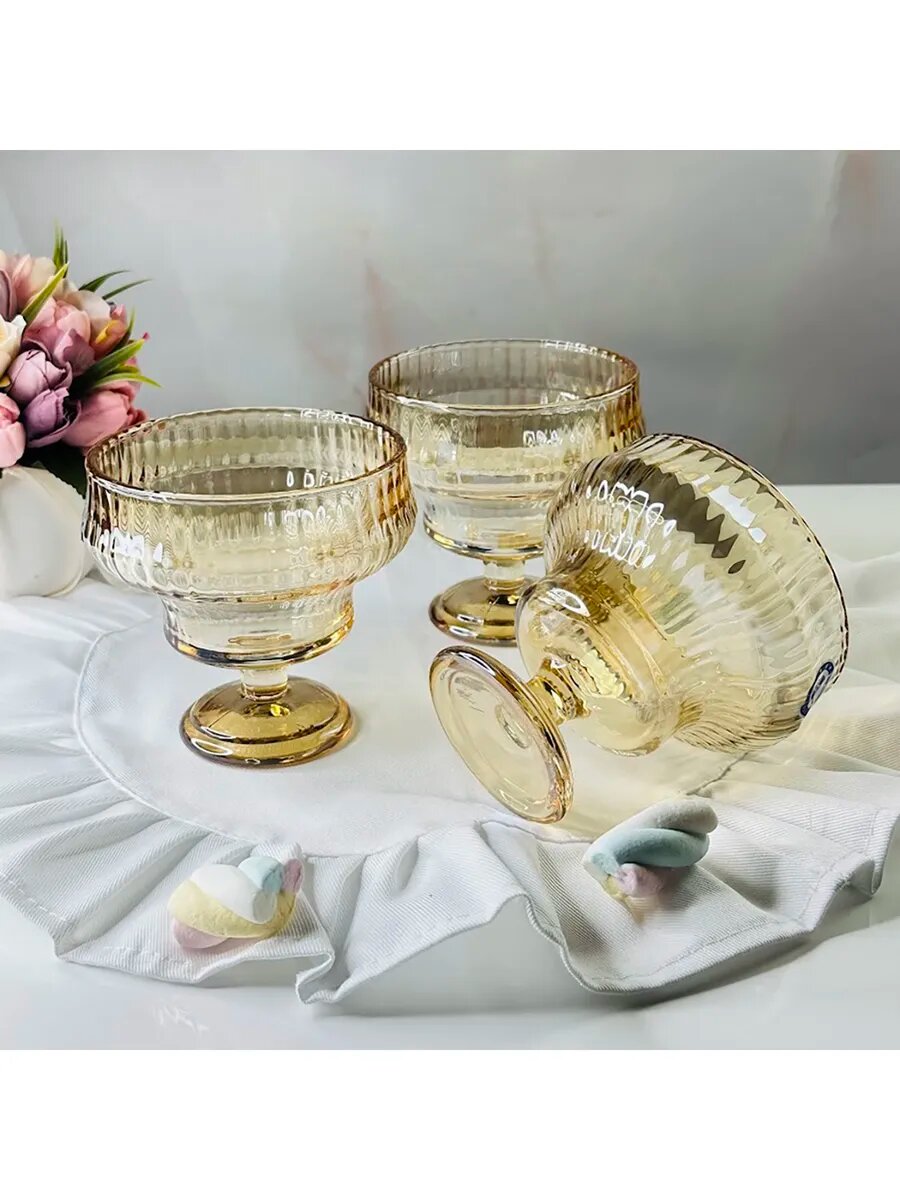 Креманки набор 6 шт Lenardi, стекло, 320 мл