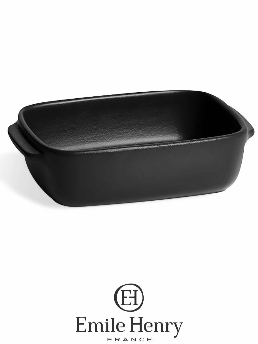 Мини-форма прямоугольная для запекания Emile Henry Solo, цвет базальт