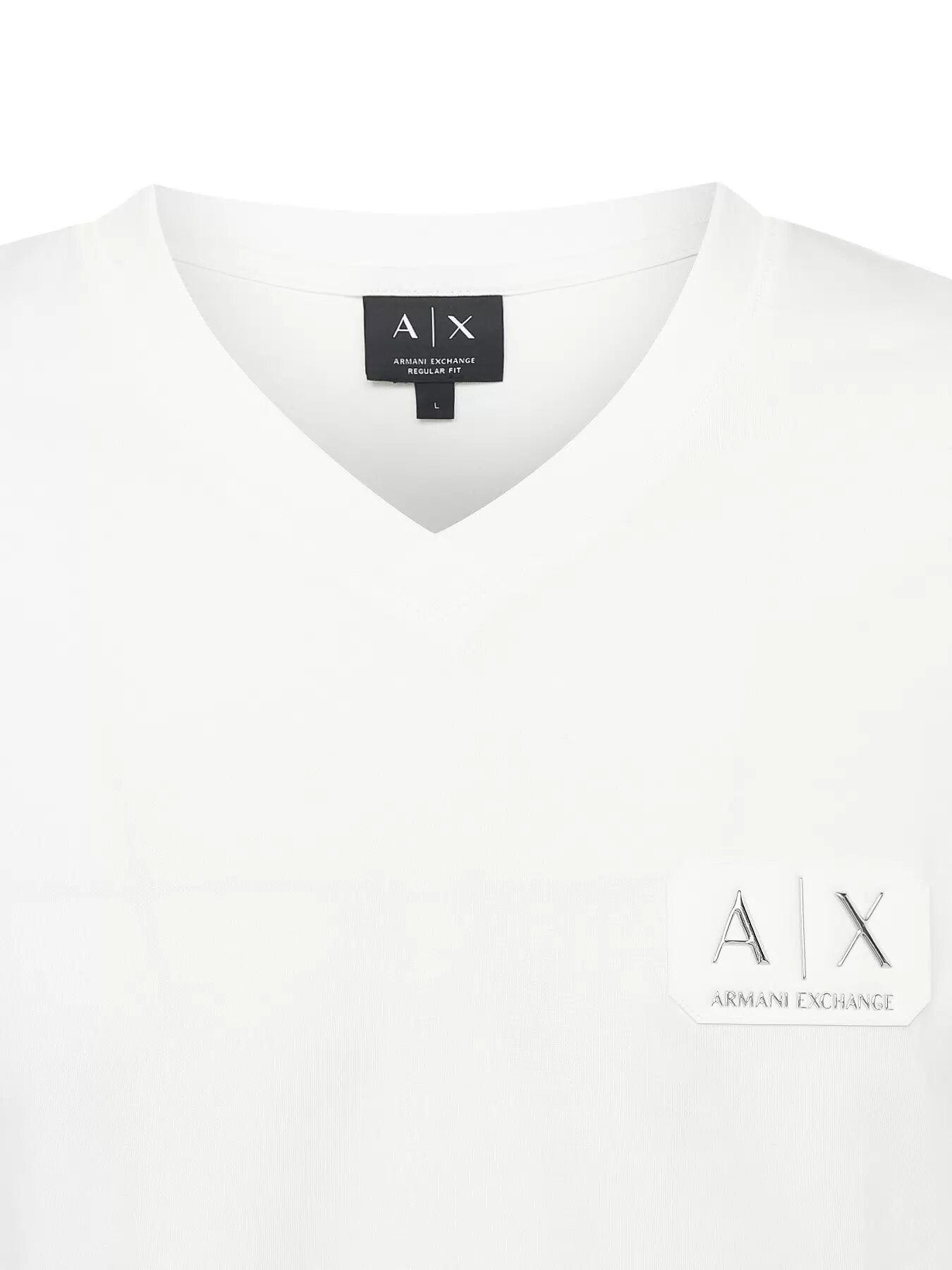 Футболка Armani Exchange, размер XXL, белый, — фото 1