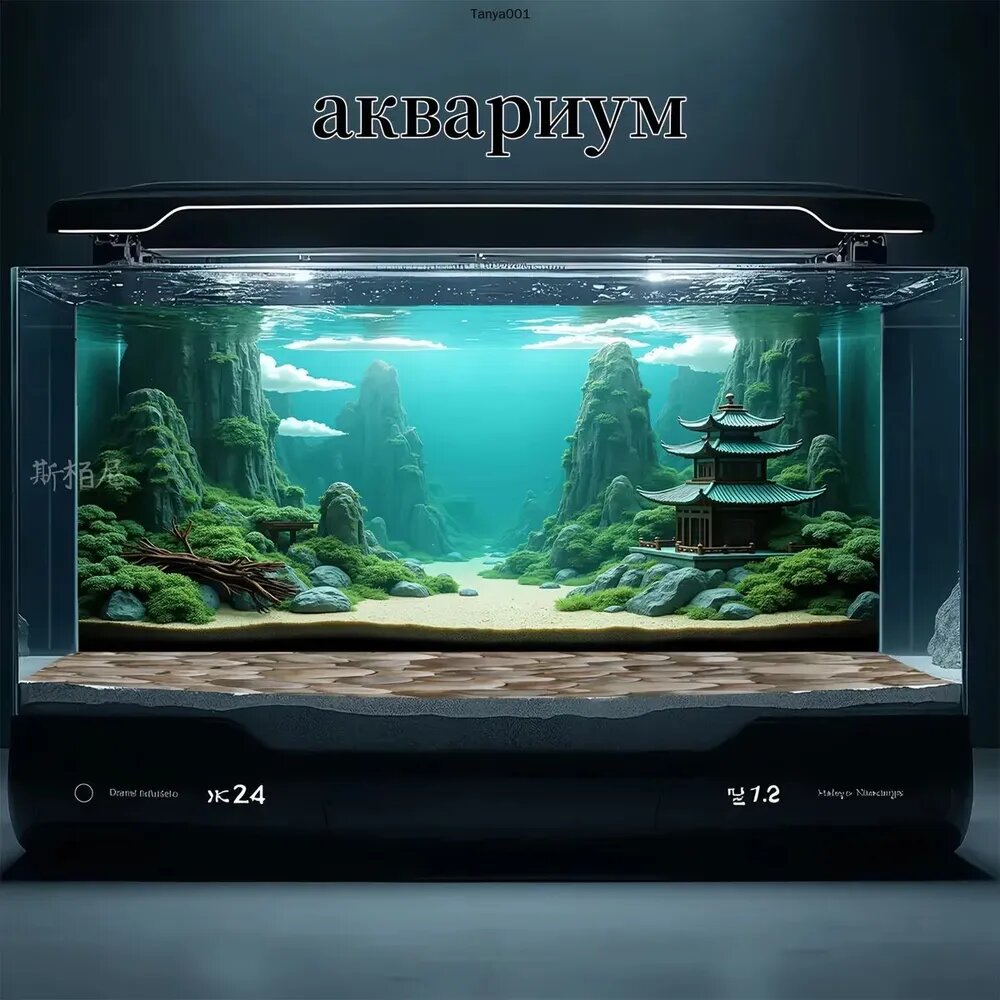 Фон для аквариума Декорации Микро-ландшафтный дизайн,100x50см