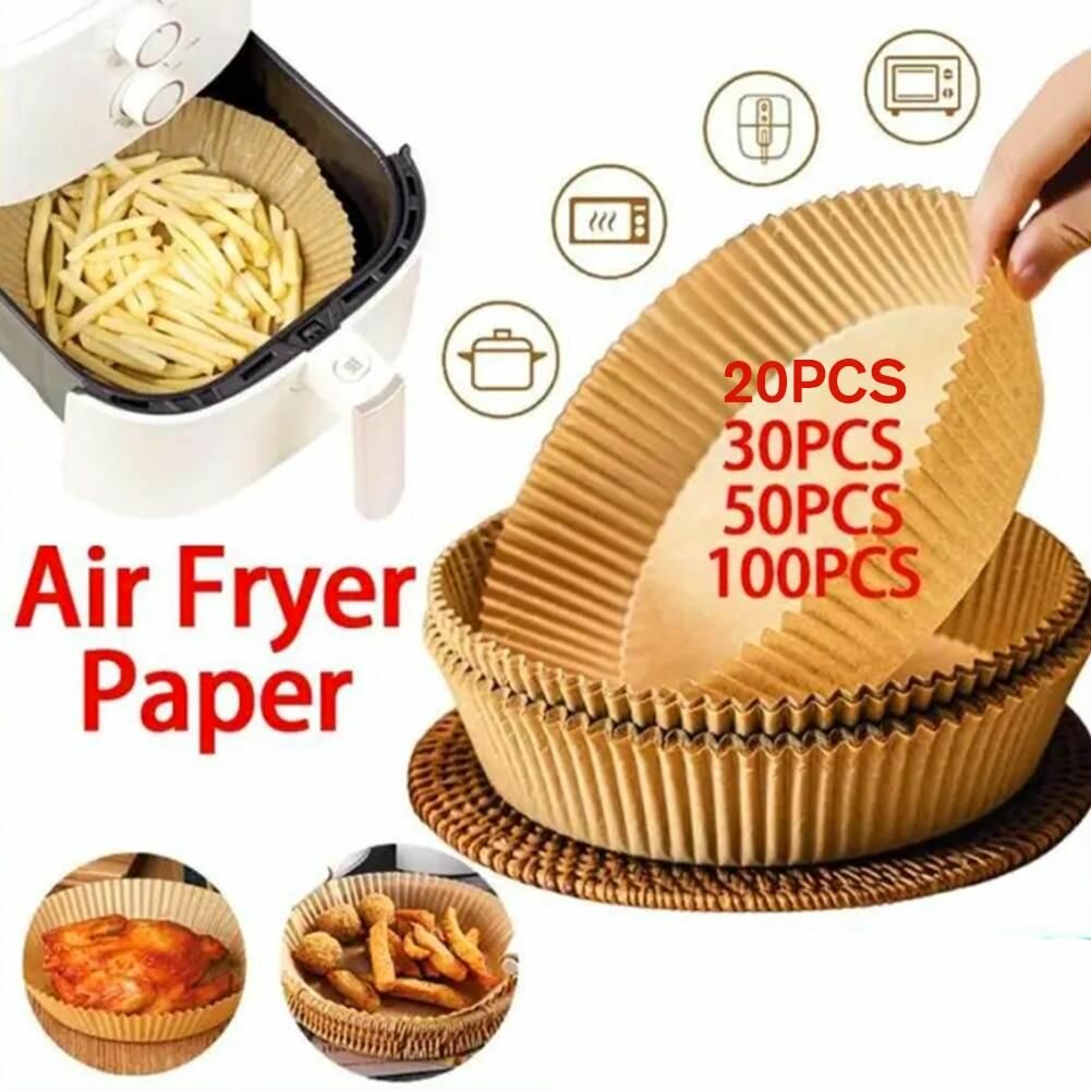 Пергаментная форма для аэрогриля 20 штук, круговой 16 см